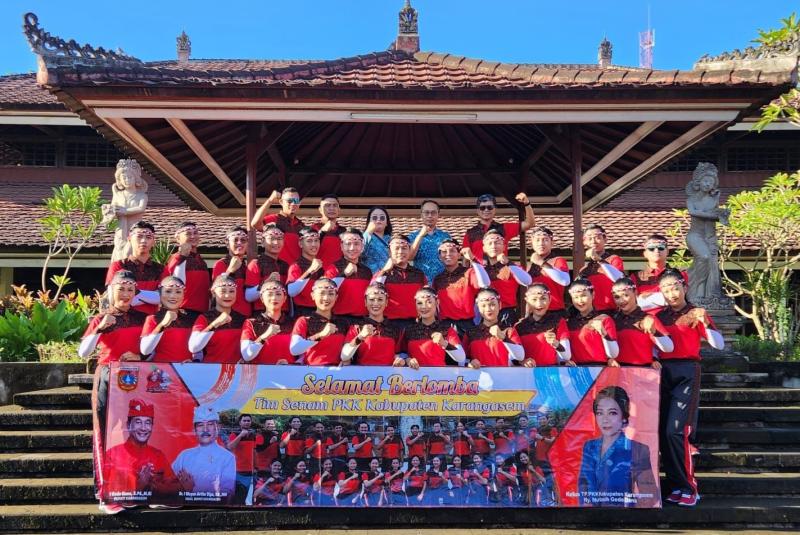 TP PKK Kabupaten Karangasem Juara 1 Lomba Senam Nangun Sat Kerthi Loka ...